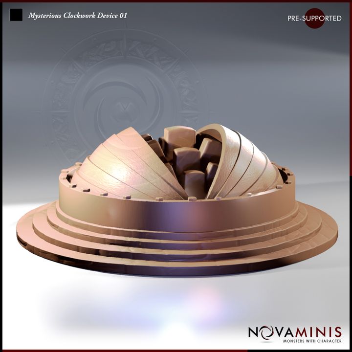 3D Printable Mysterious Clockwork Device 01 by NovaMinis